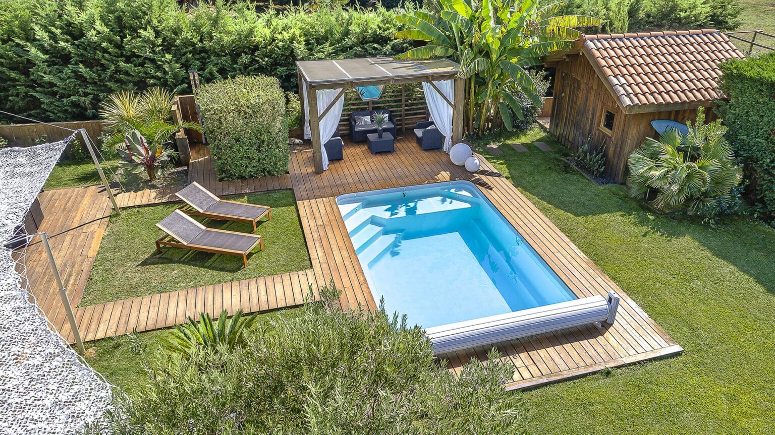 MANUREVA Flat Bottom Swimming Pool 6m x 3.45m x 1.5m - My Pool Direct 🤿